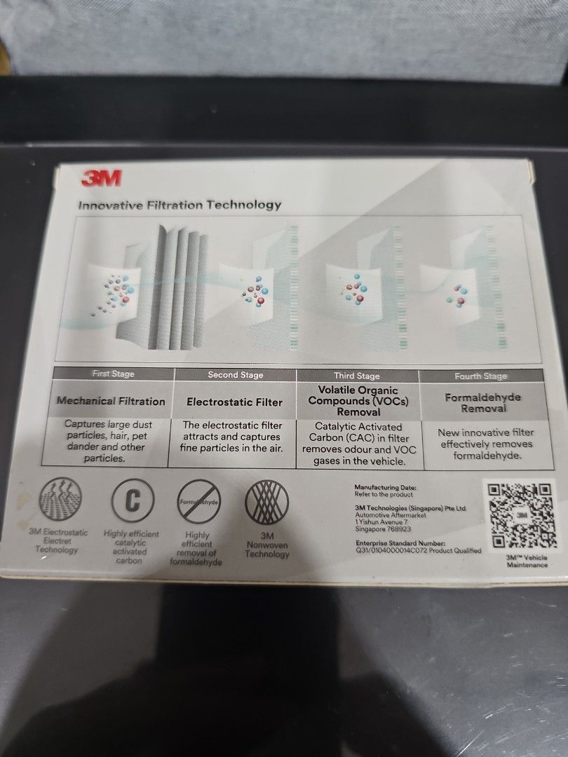 3M Vehicle Air Purifier Plus Filter Cartridge, TV & Home Appliances ...