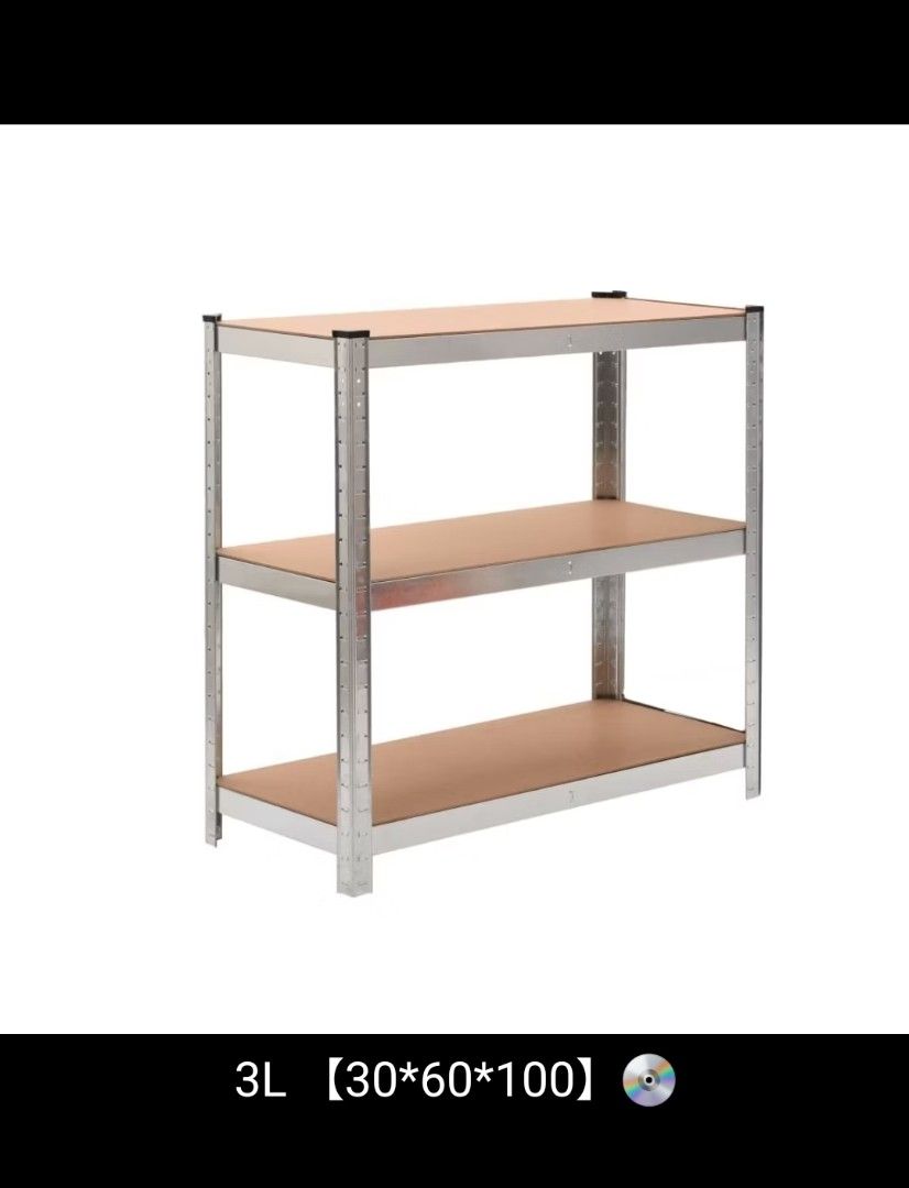 3-Tier Boltless Rack Shelf Storage Rack, Furniture & Home Living ...