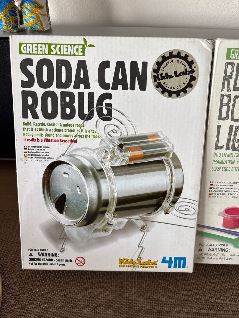 4M Green Science & Creativity Kits - Soda Can Robug & Recycled Bottle ...