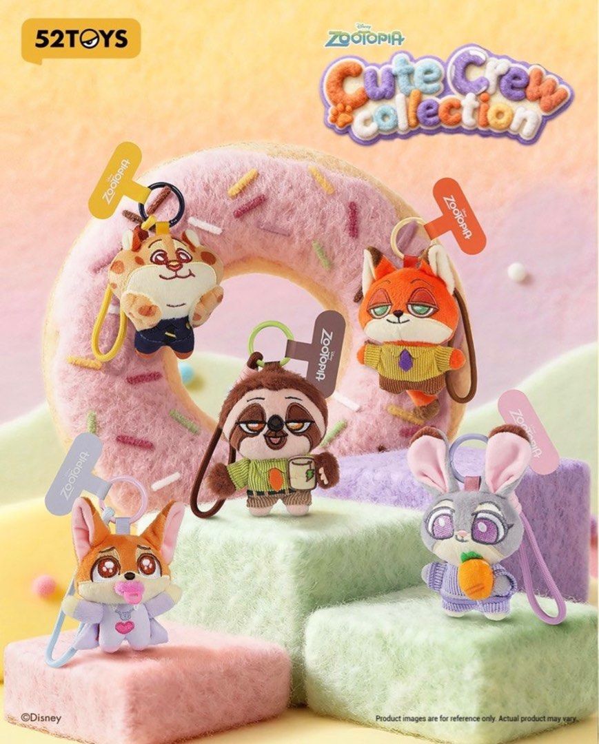 52TOYS Zootopia Cute Crew Collection Keychain -Benjamin Clawhauser ...