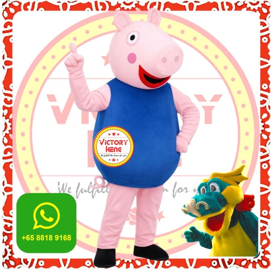 🐷 George Pig Mascot Costume, Hobbies & Toys, Occasions & Party Supplies ...