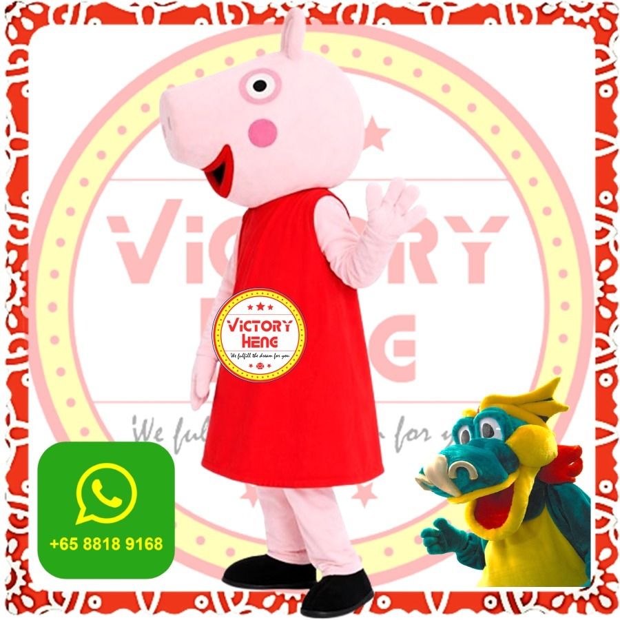 🐷 Peppa Pig Mascot Costume, Hobbies & Toys, Occasions & Party Supplies ...