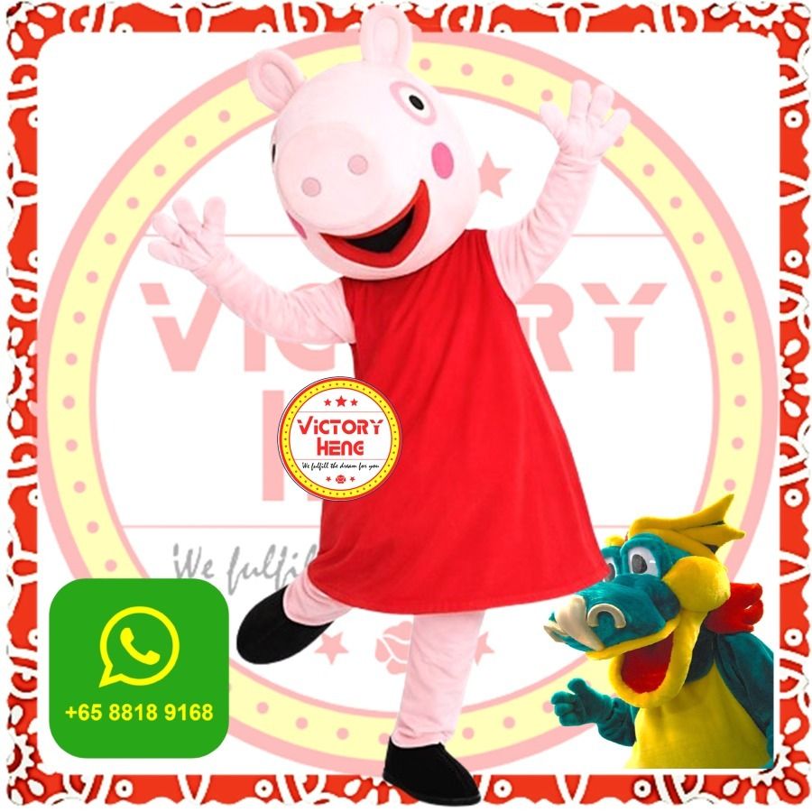 🐷 Peppa Pig Mascot Costume, Hobbies & Toys, Occasions & Party Supplies ...