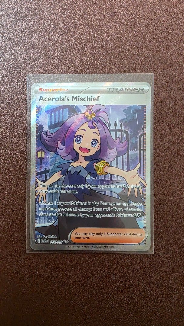 Acerola's Mischief Trainer Card Ultra Rare - Mega Evolution, Hobbies ...