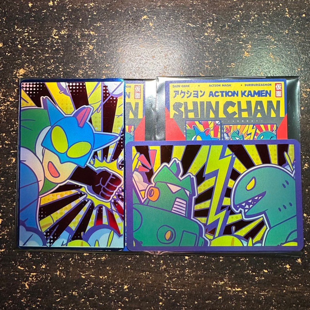 Action Kamen Shin Chan CPCM Holo Laser Cards, Hobbies & Toys, Toys ...