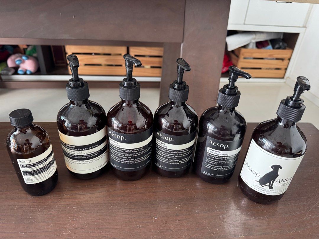 Aesop empty bottles - Body Wash, Shampoo, Conditioner, and Animal Wash ...