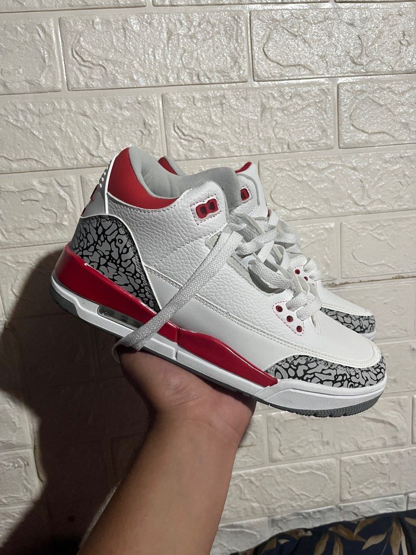Air Jordan 3 Retro Fire Red, Men's Fashion, Footwear, Sneakers on Carousell