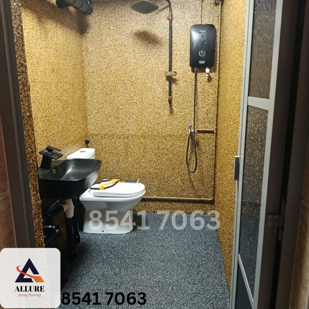 Anti slip overlay/ Floor & wall Epoxy Flakes/ Epoxy Paint/ Pebbles ...