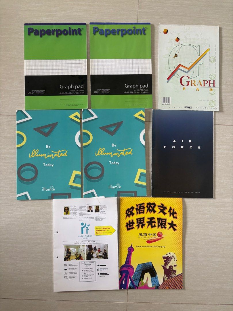 Assorted Foolscap and Graph Paper Pads (Price is for all), Hobbies ...