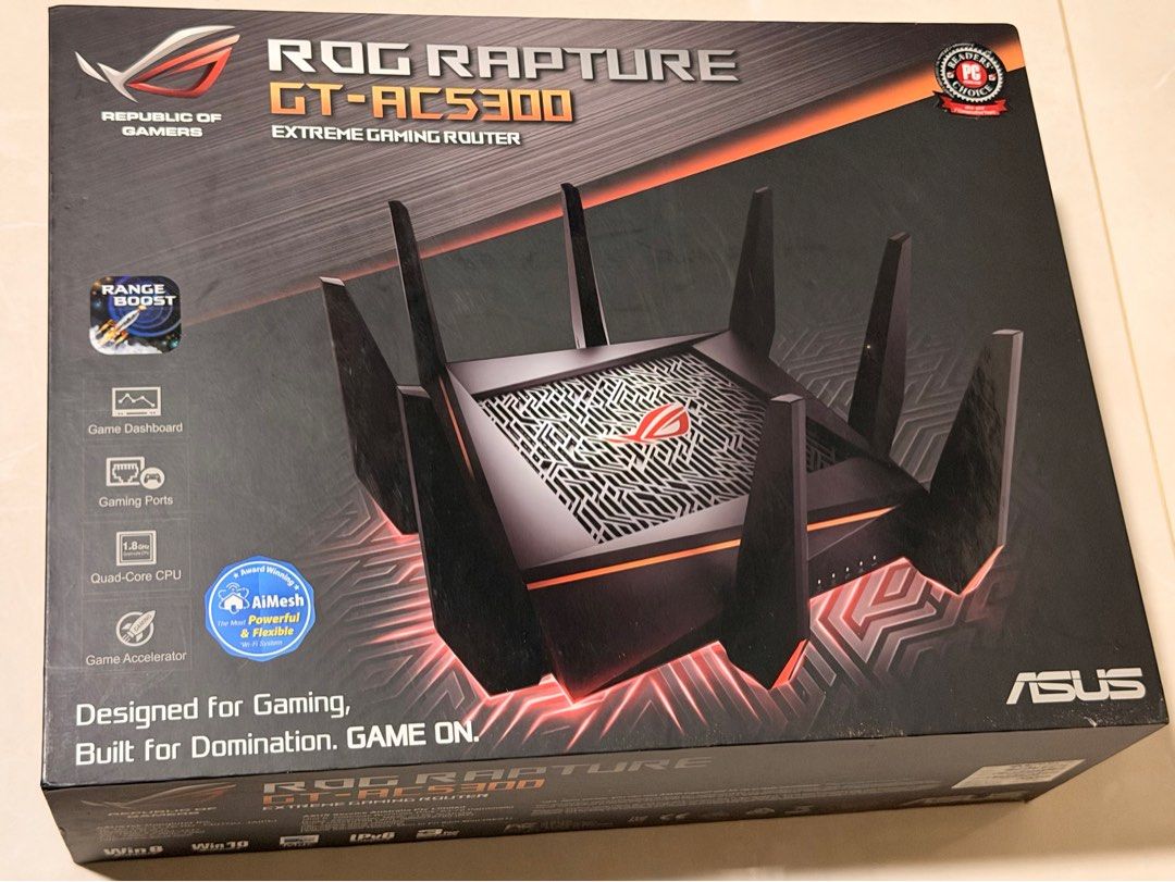 ASUS ROG Rapture GT-AC5300 Extreme Gaming Router, Computers & Tech ...