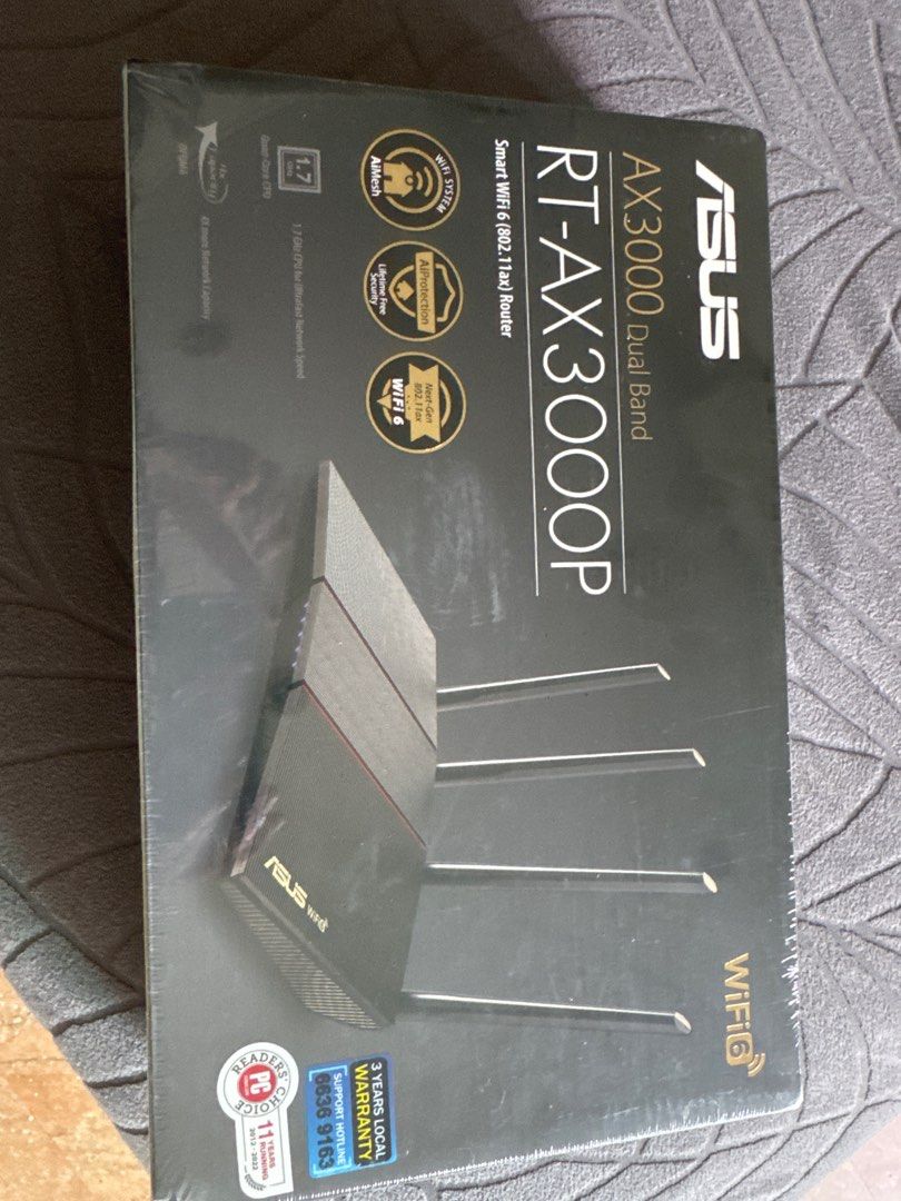 ASUS RT-AX3000P Dual Band WiFi 6 Router, Computers & Tech, Parts ...