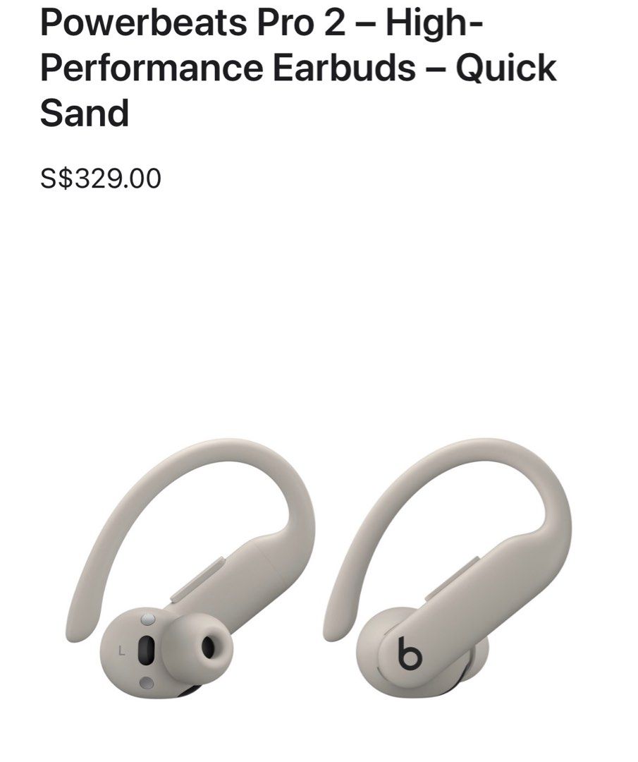 Beats Powerbeats Pro 2 - Quick Sand, Audio, Earphones on Carousell