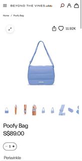 Beyond the Vines Glazed Poofy Trapeze Bag, Women's Fashion, Bags ...