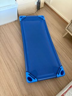 Blue Portable Cot, Babies & Kids, Baby Nursery & Kids Furniture, Cots ...