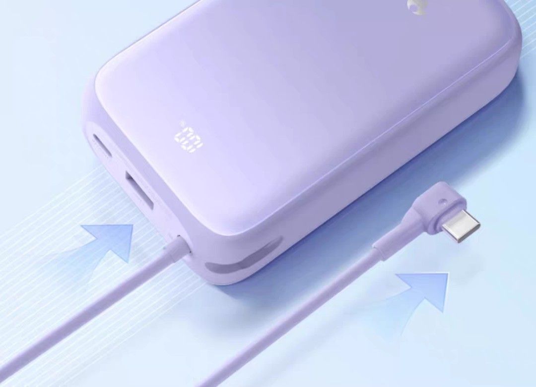 BULL 10000mAh Power Bank with Built-in USB-C Cable, Mobile Phones ...