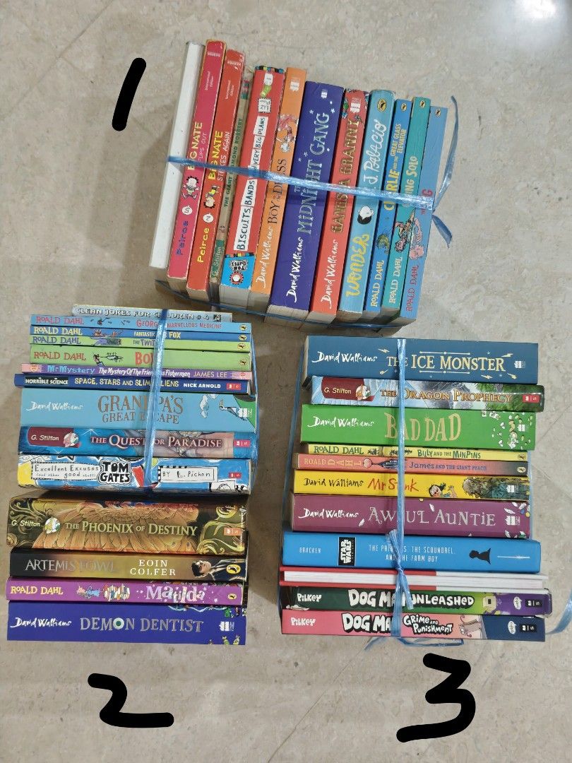 Bundle- David walliams Roald Dahl Big Nate G. Stilton Dogman, Hobbies ...