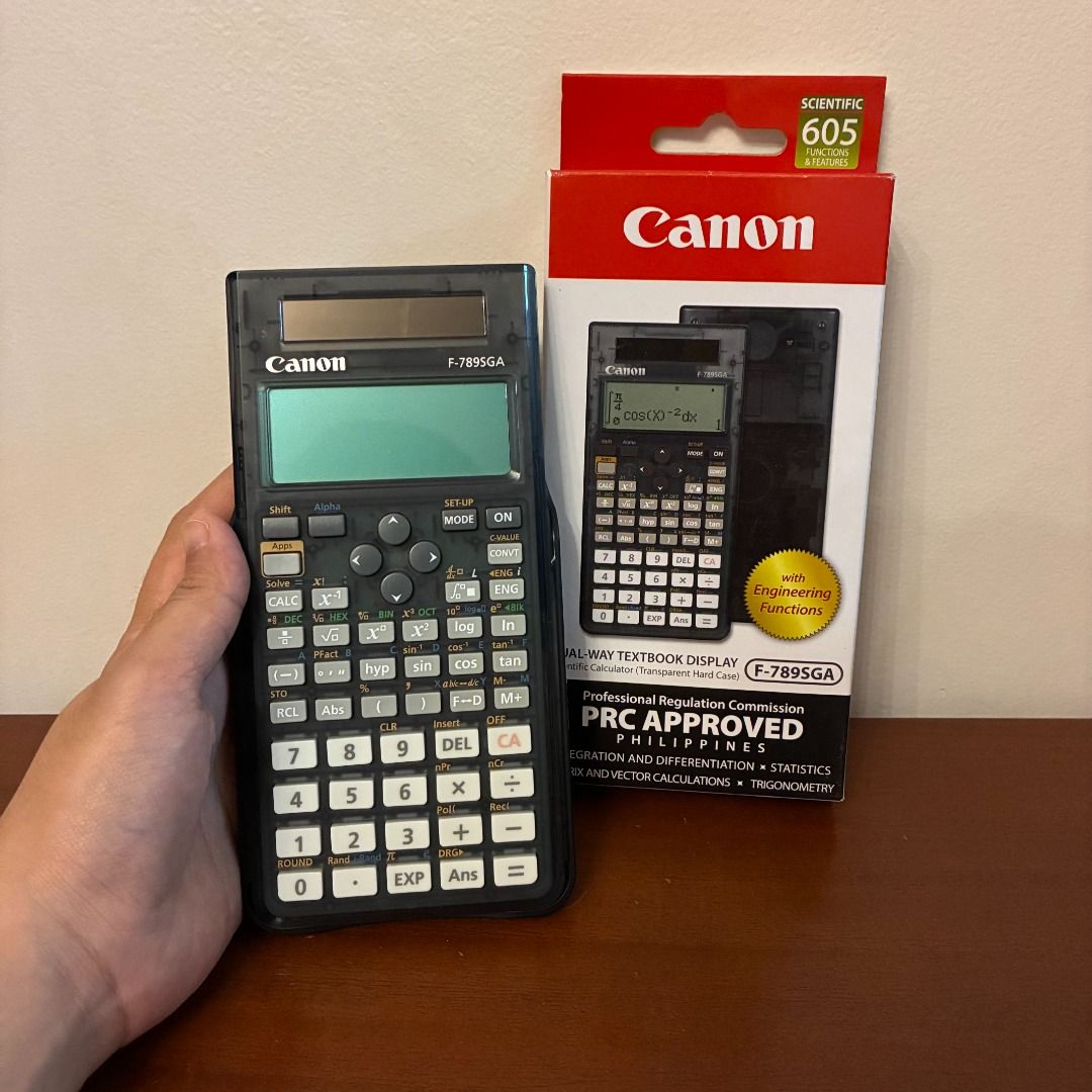 Canon F-789SGA Scientific Calculator - PRC Approved, Hobbies & Toys, Stationary & Craft ...