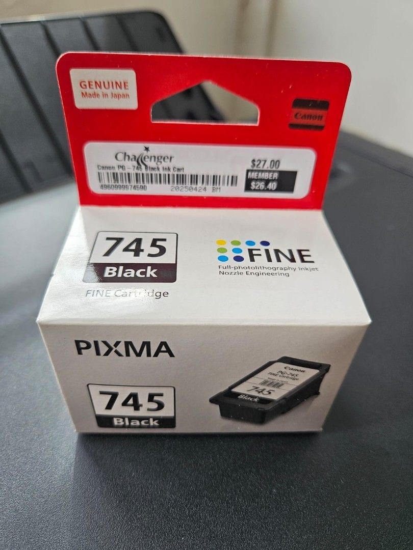 Canon PIXMA K10446 Colour Printer and Scanner with New Black Ink ...