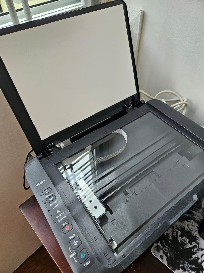 Canon PIXMA K10446 Colour Printer and Scanner with New Black Ink ...