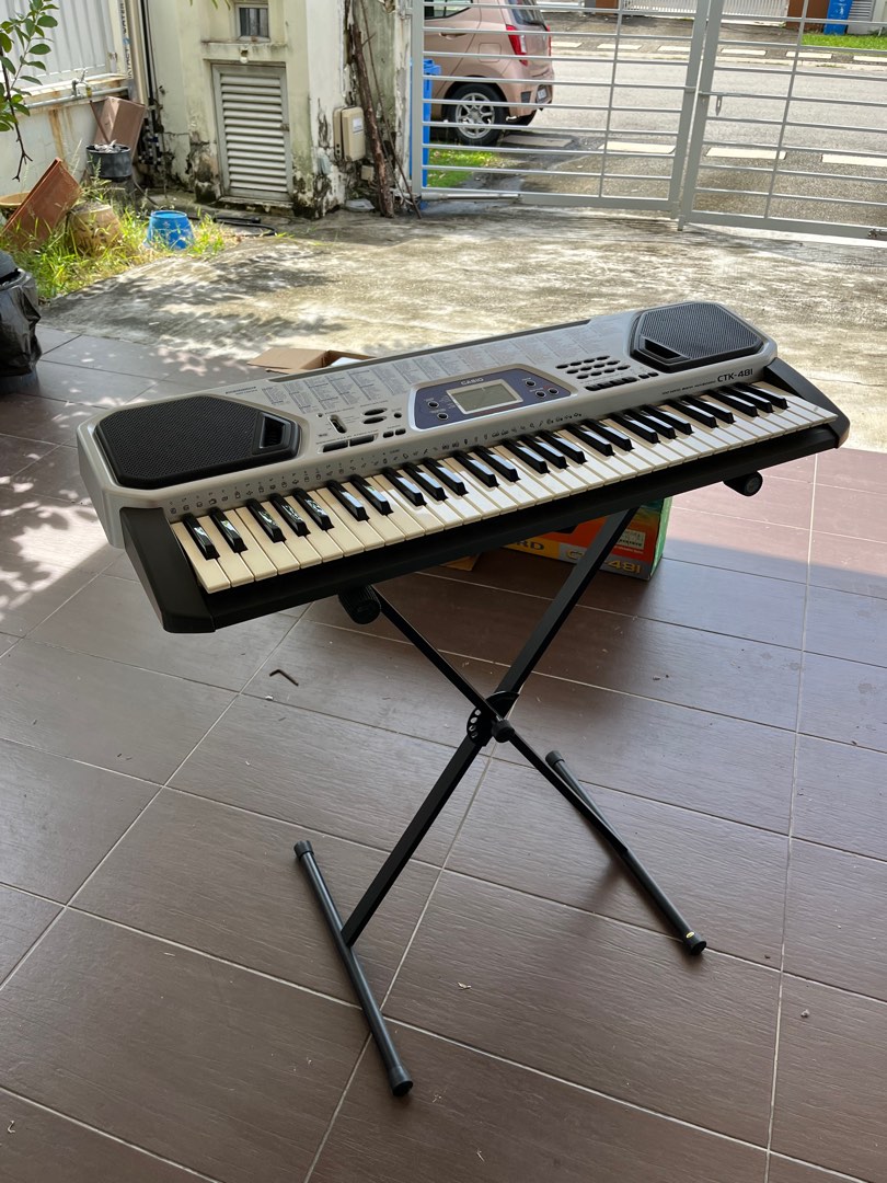 Casio CTK-481 Keyboard with Stand, Hobbies & Toys, Music & Media ...