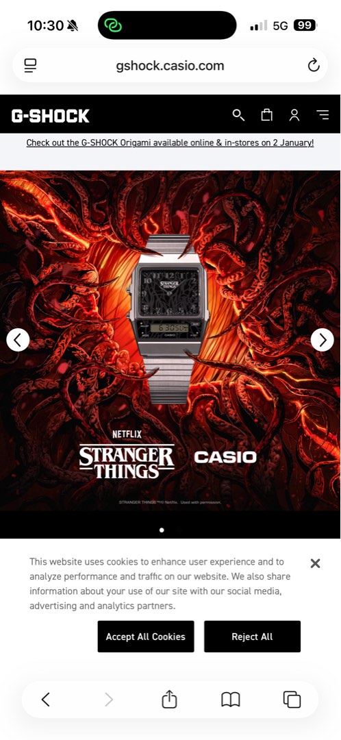 Casio Stranger Things Limited Edition Watch, Men's Fashion, Watches ...
