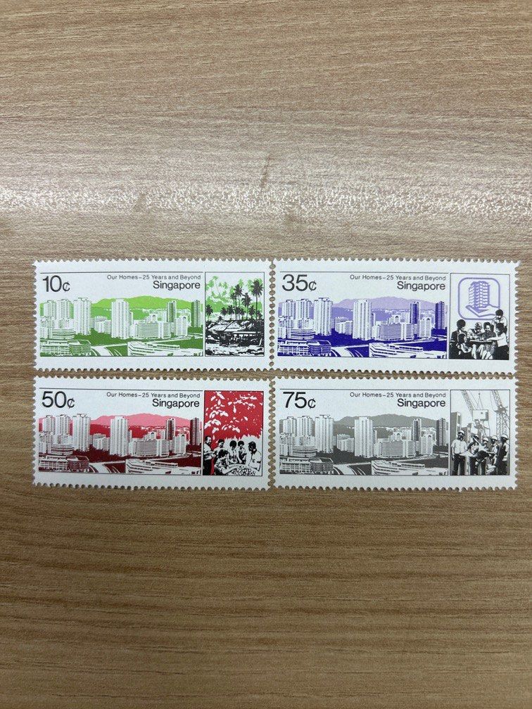 Clearing at 30% Below Face Value: Singapore 1985 HDB Stamps Set of 4 ...