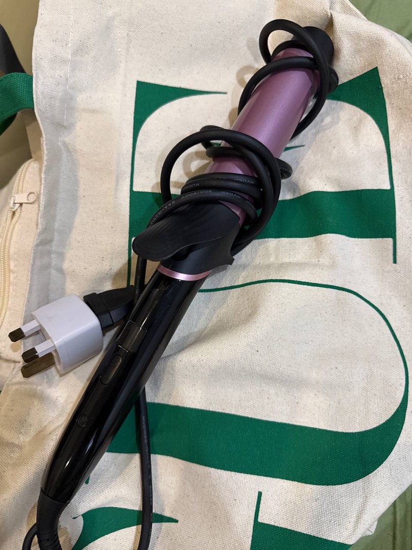 Curling Iron - Black and Purple, Beauty & Personal Care, Hair Products ...