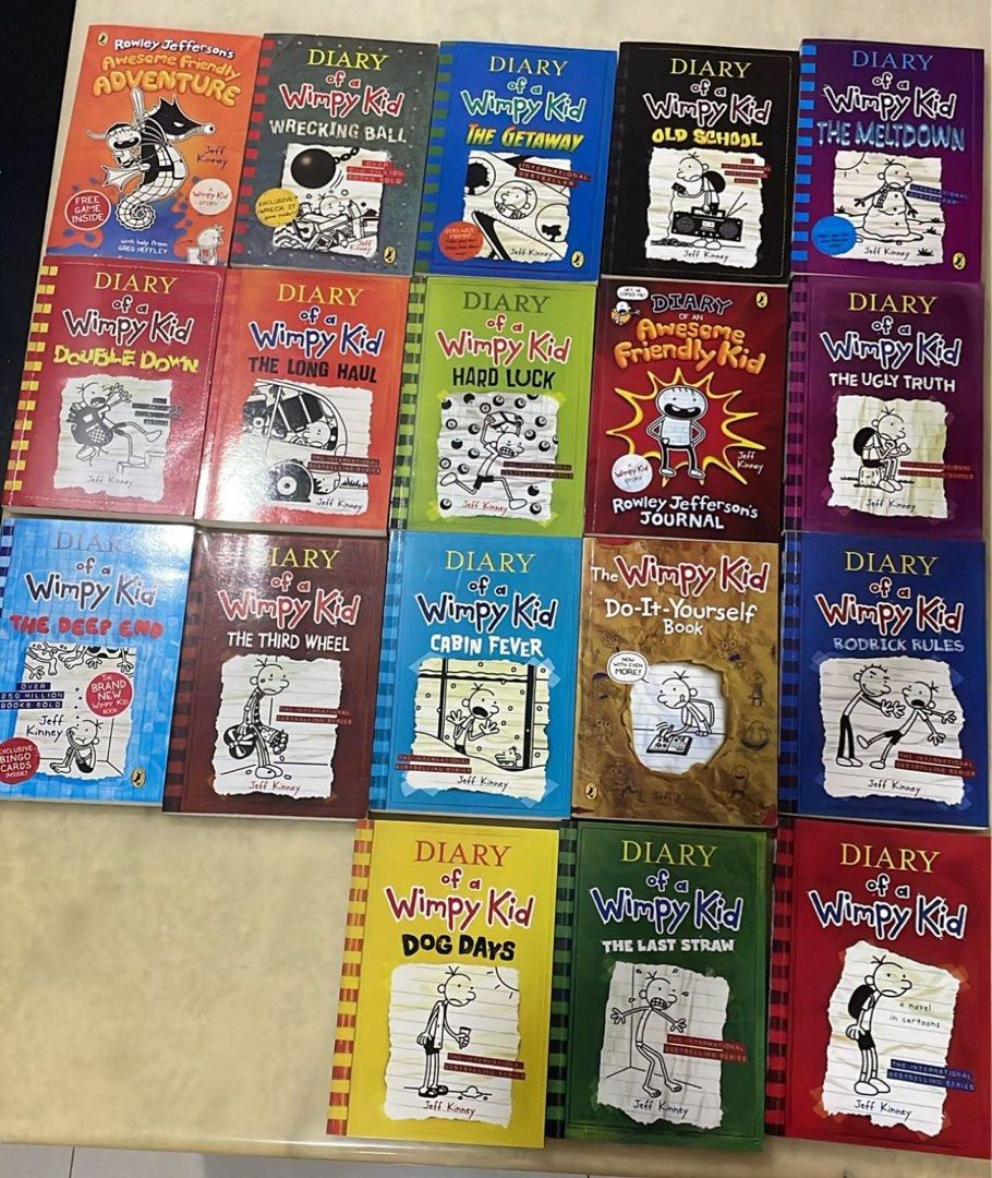 Diary of a Wimpy Kid Book Collection, Hobbies & Toys, Books & Magazines ...