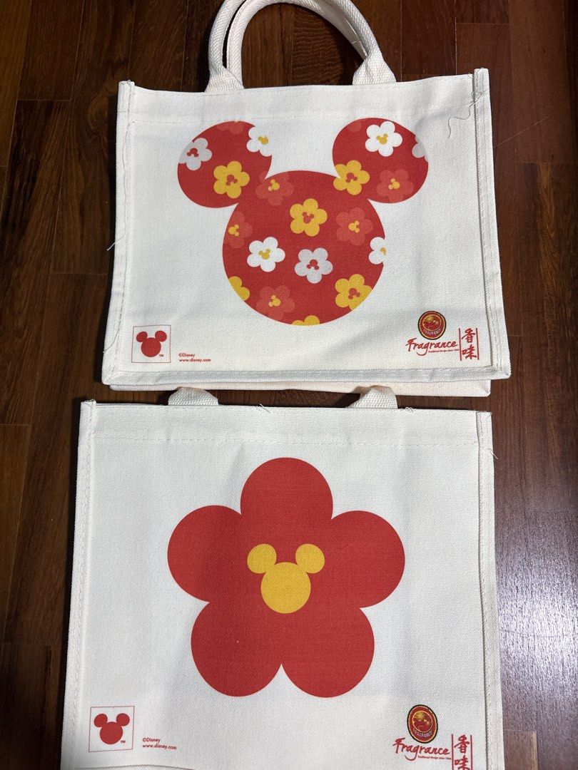 Disney Mickey & Minnie Mouse Tote Bags, Women's Fashion, Bags & Wallets ...
