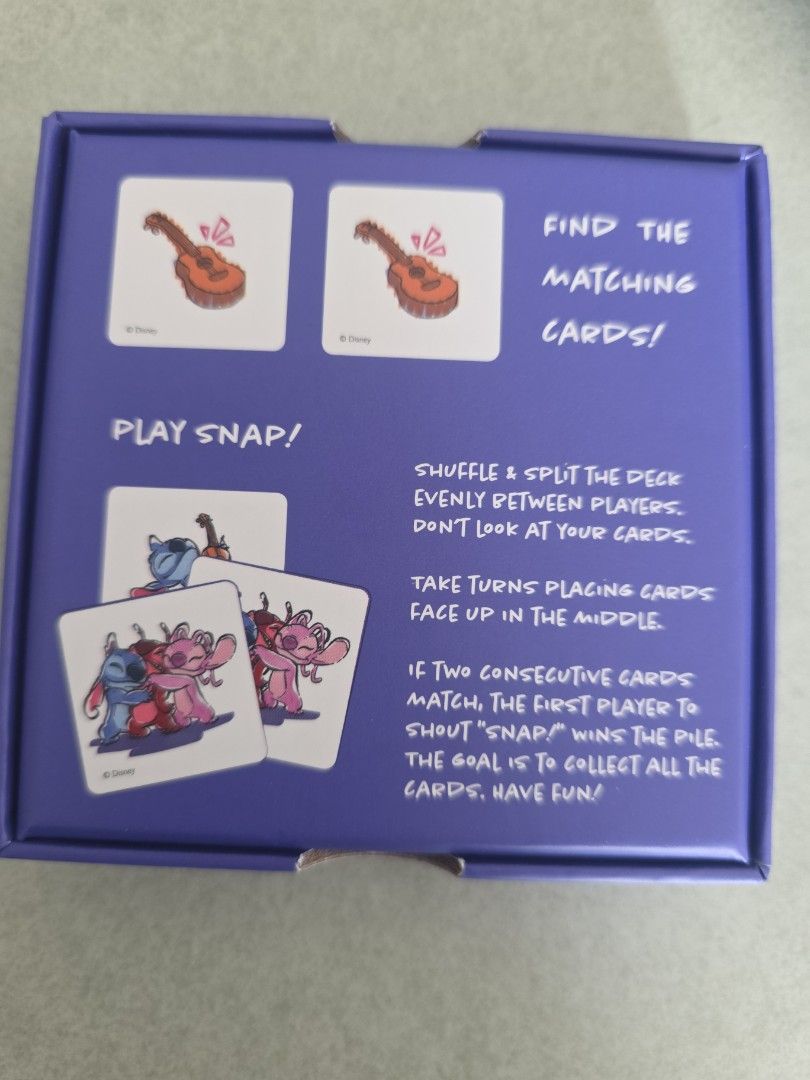 Disney Stitch Snap Card Game, Hobbies & Toys, Toys & Games on Carousell