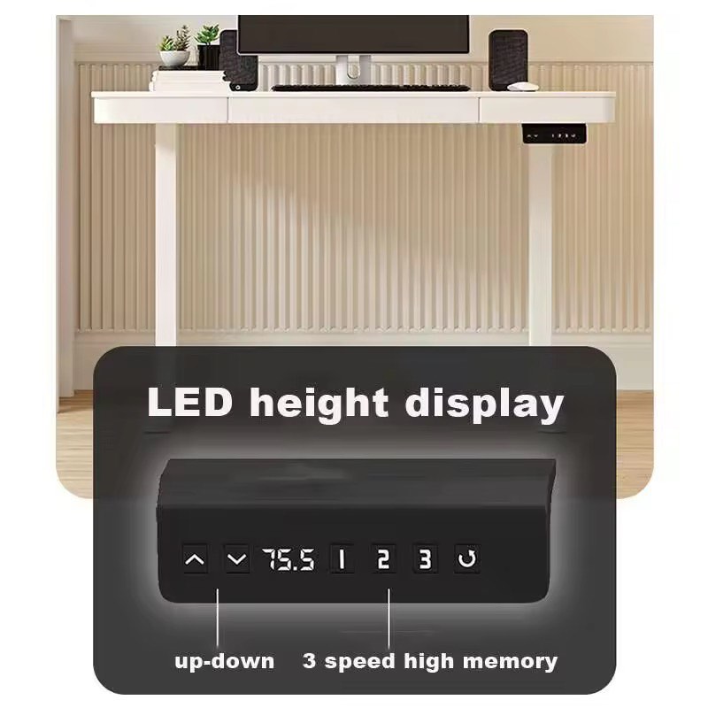 Electric Adjustable Studying Tables | Computer Drawers Office Table ...