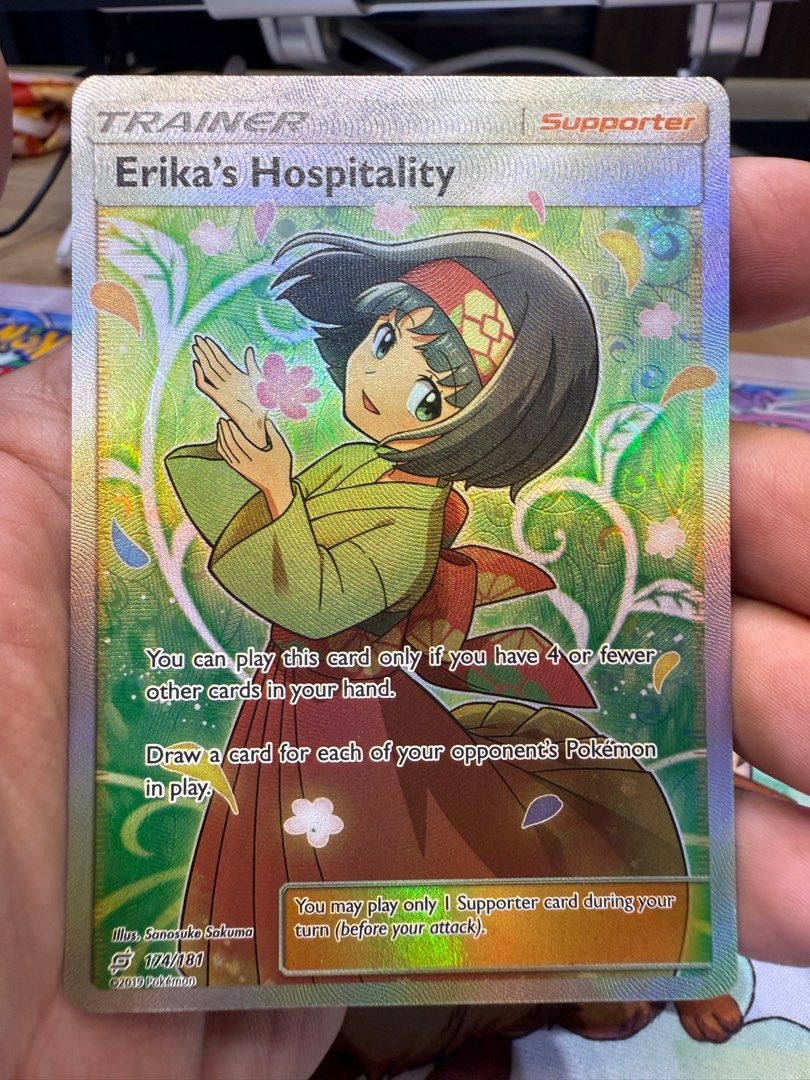 Erika's Hospitality - 174/181 - Pokemon Card, Hobbies & Toys, Toys ...