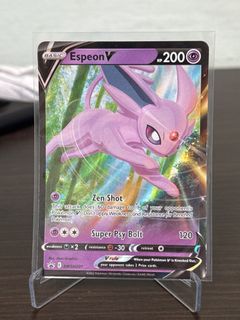 [English] Espeon V Pokemon Card, Hobbies & Toys, Toys & Games on Carousell