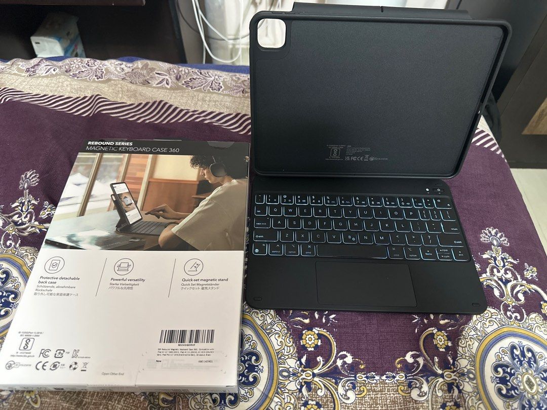 ESR iPad Air 11” (2024) Rebound Magnetic Keyboard Case 360 - US Layout ...