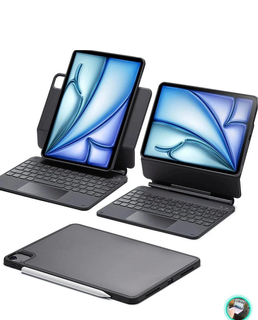 ESR iPad Air 11” (2024) Rebound Magnetic Keyboard Case 360 - US Layout ...