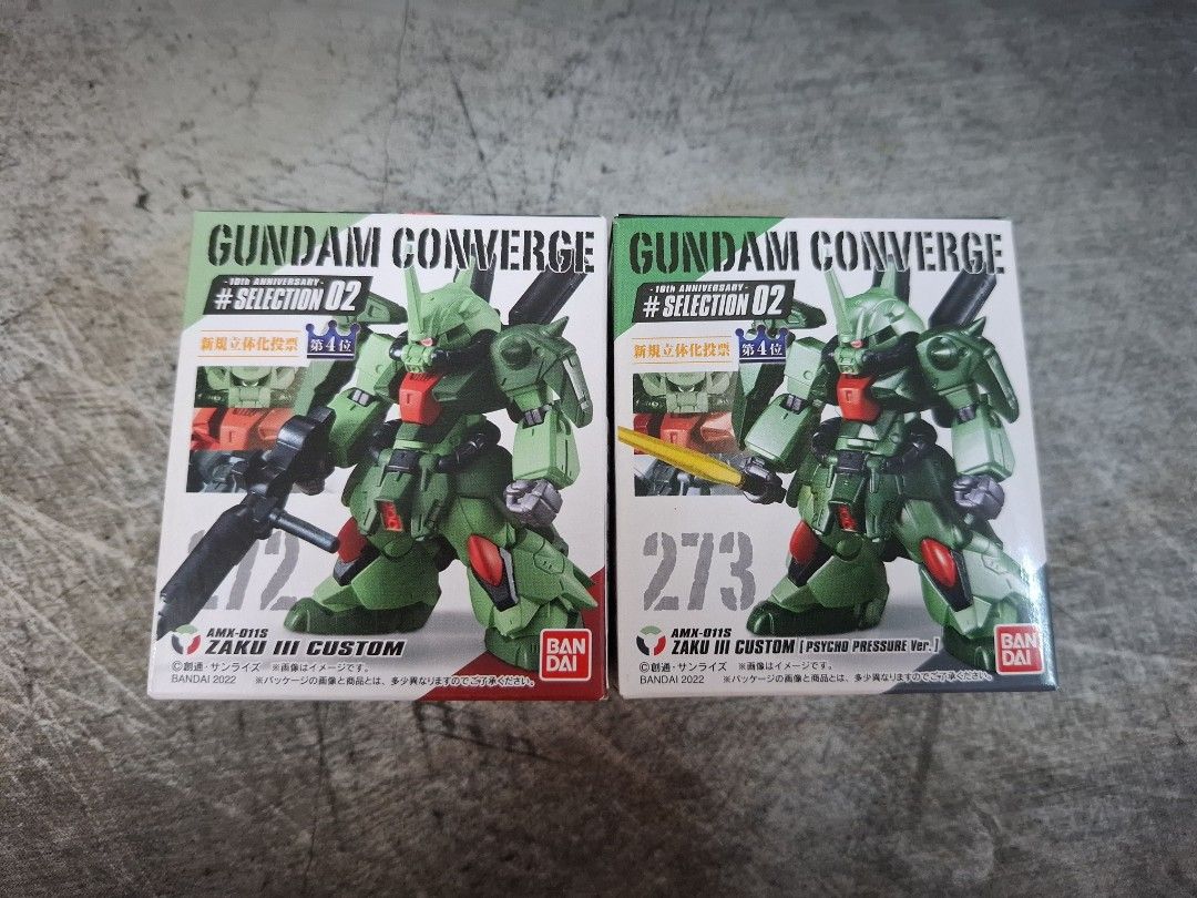 FW GUNDAM CONVERGE # SELECTION 02 No. 272 273 ZAKU III ZAKU 3 BUNDLE ...