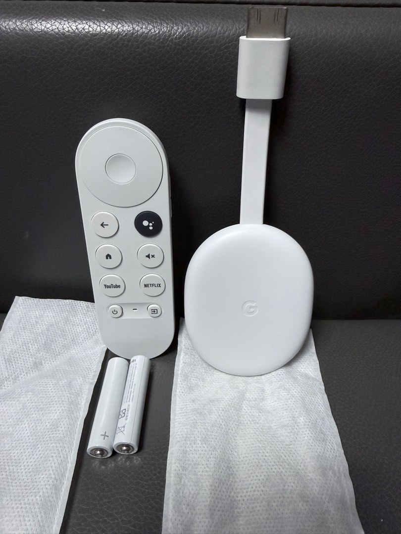 Google Chromecast 4 with Google TV串流播放器，支持4K HDR 播放 Disney+ Netflix ...