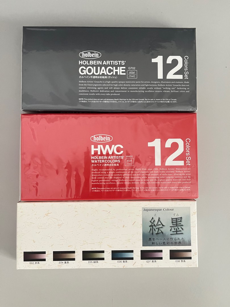 Holbein Watercolor Set, Hobbies & Toys, Stationery & Craft, Craft ...