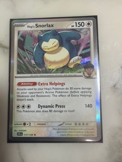 Pokemon Card - Hop’s Snorlax 136/193, Hobbies & Toys, Toys & Games on ...