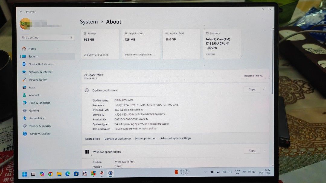 Huawei MateBook 14 Pro （MACH-WX9）筆記型電腦, 電腦＆科技, 手提電腦 - Carousell