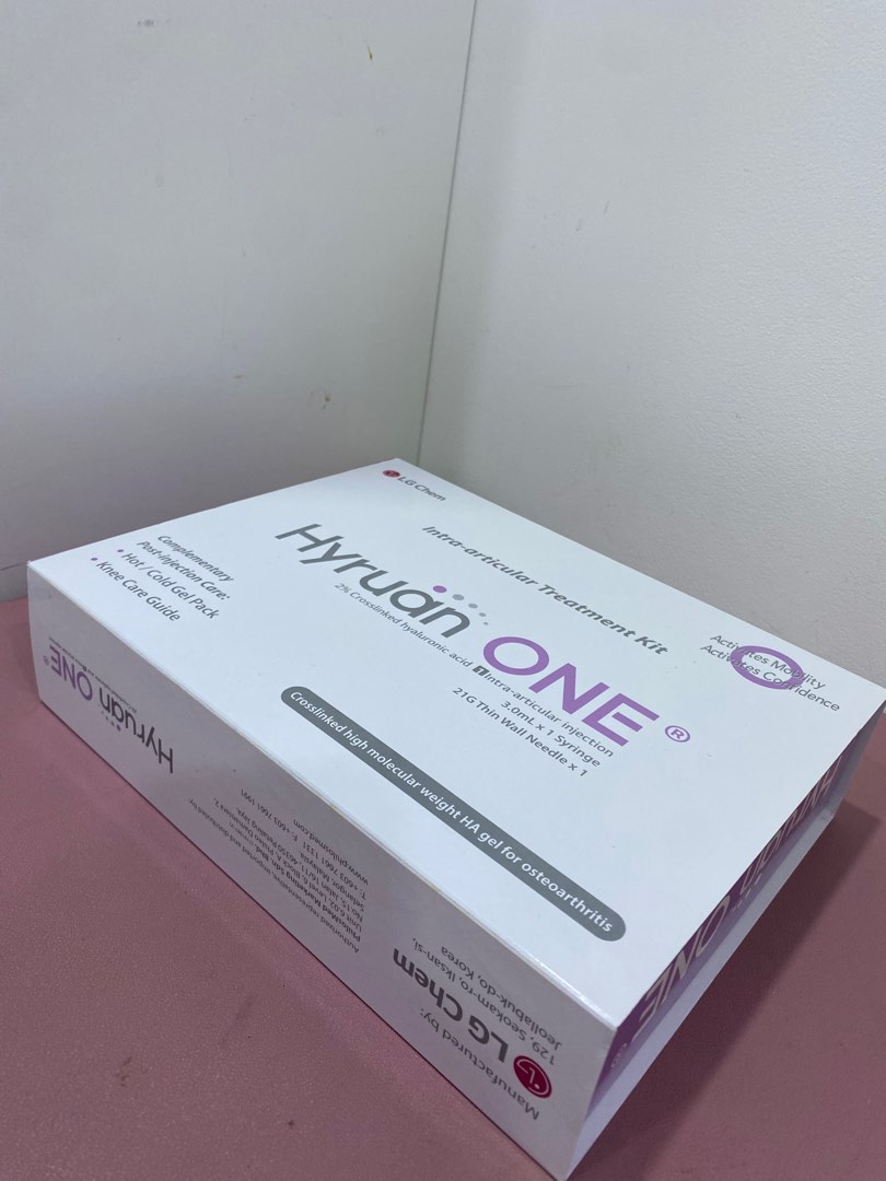 Hyruan ONE Intra-articular Treatment Kit, Health & Nutrition, Medical ...