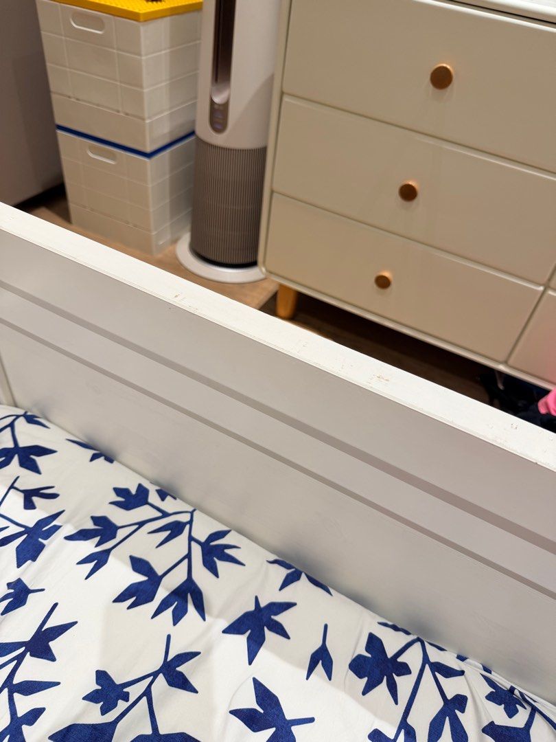 IKEA SUNDVIK Extendable kid Bed Frame - White, Furniture & Home Living ...
