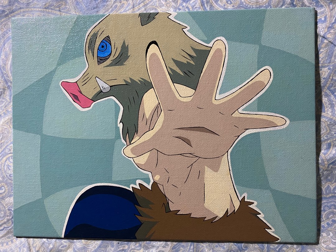Inosuke Hashibira Painting, Hobbies & Toys, Stationary & Craft, Art ...