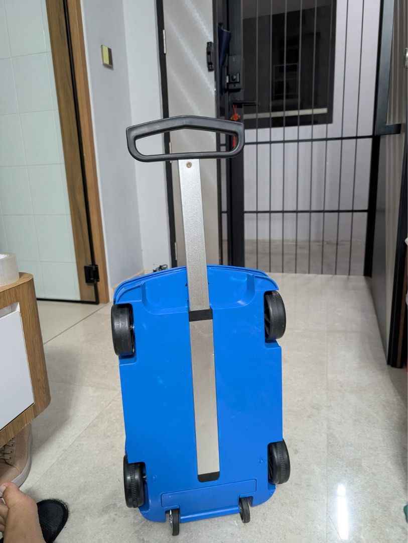 Kids' Car-Shaped Suitcase - Blue and Yellow, Hobbies & Toys, Travel ...