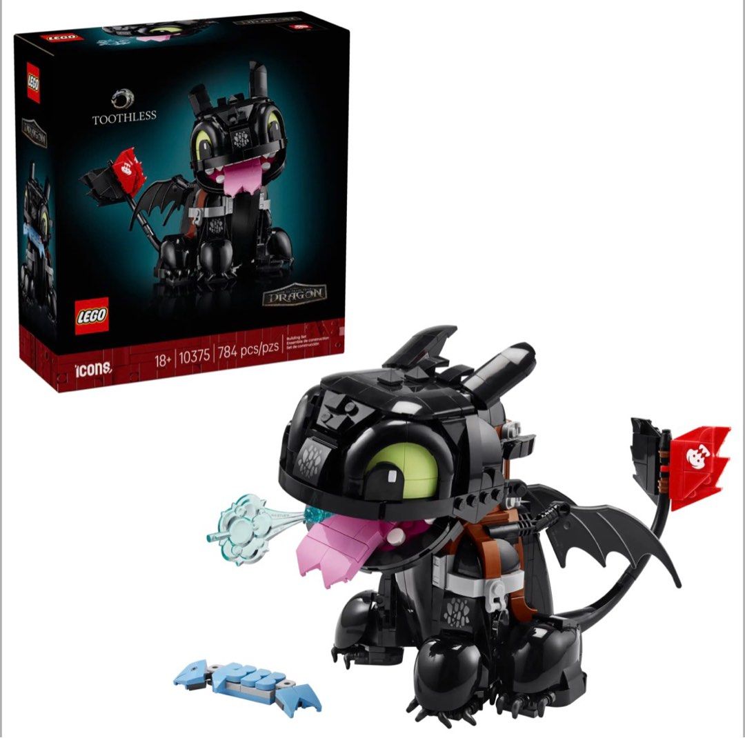 LEGO Icons 10375 - Toothless (How to Train your Dragon), Hobbies & Toys ...
