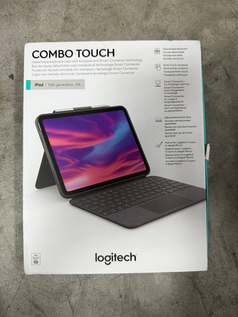 Logitech Combo Touch for iPad 10.9" (10th Gen) – Brand New, Computers ...