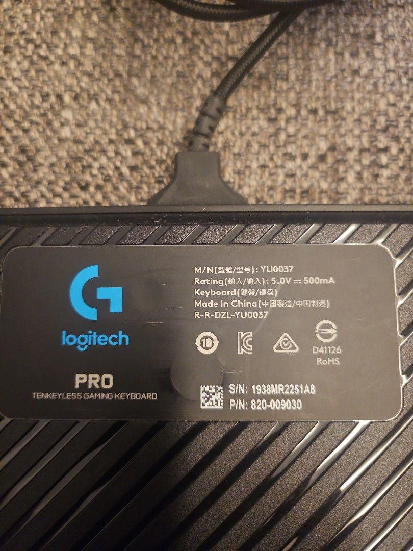 Logitech G Pro Mechanical Keyboard, Computers & Tech, Parts ...