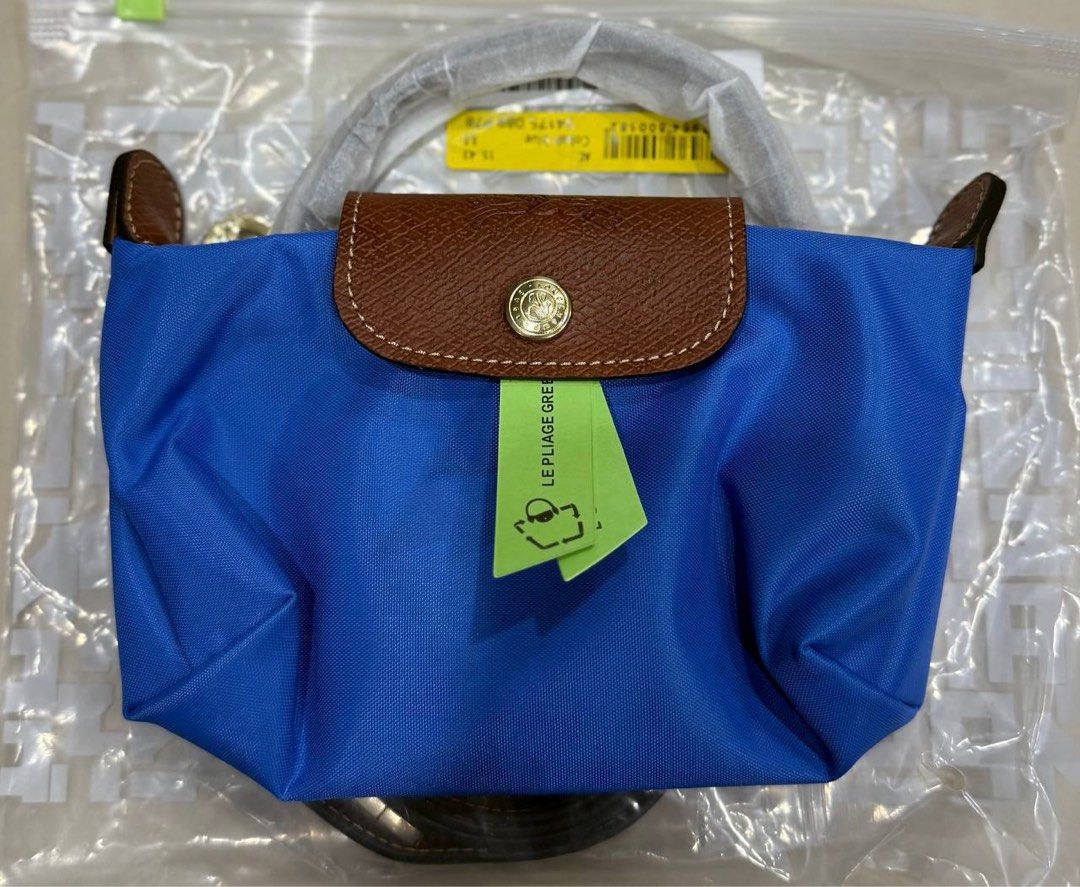 Longchamp Le Pliage Green Mini Top Handle Bag, Luxury, Bags & Wallets ...
