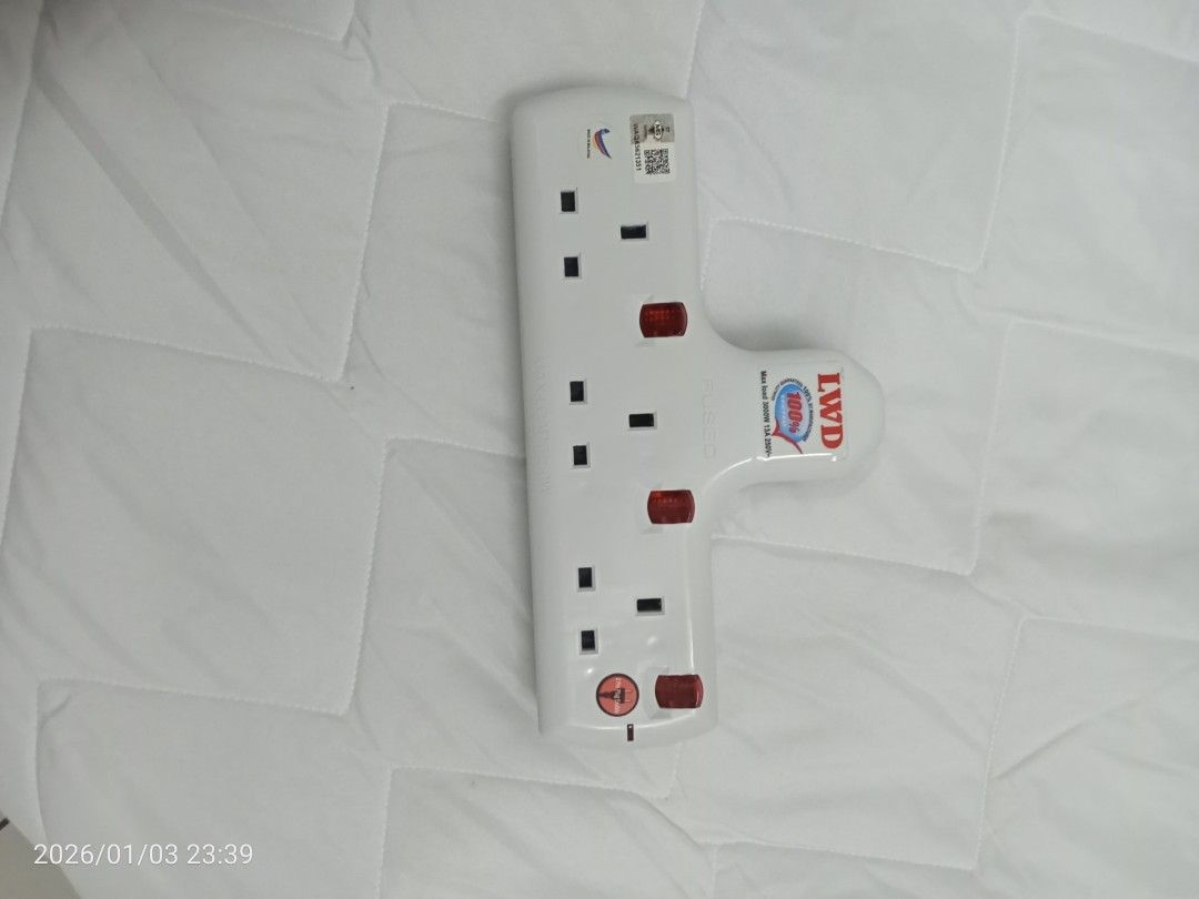 LWD 3-Way Multi Adaptor with Individual Switches (SIRIM Approved), TV ...