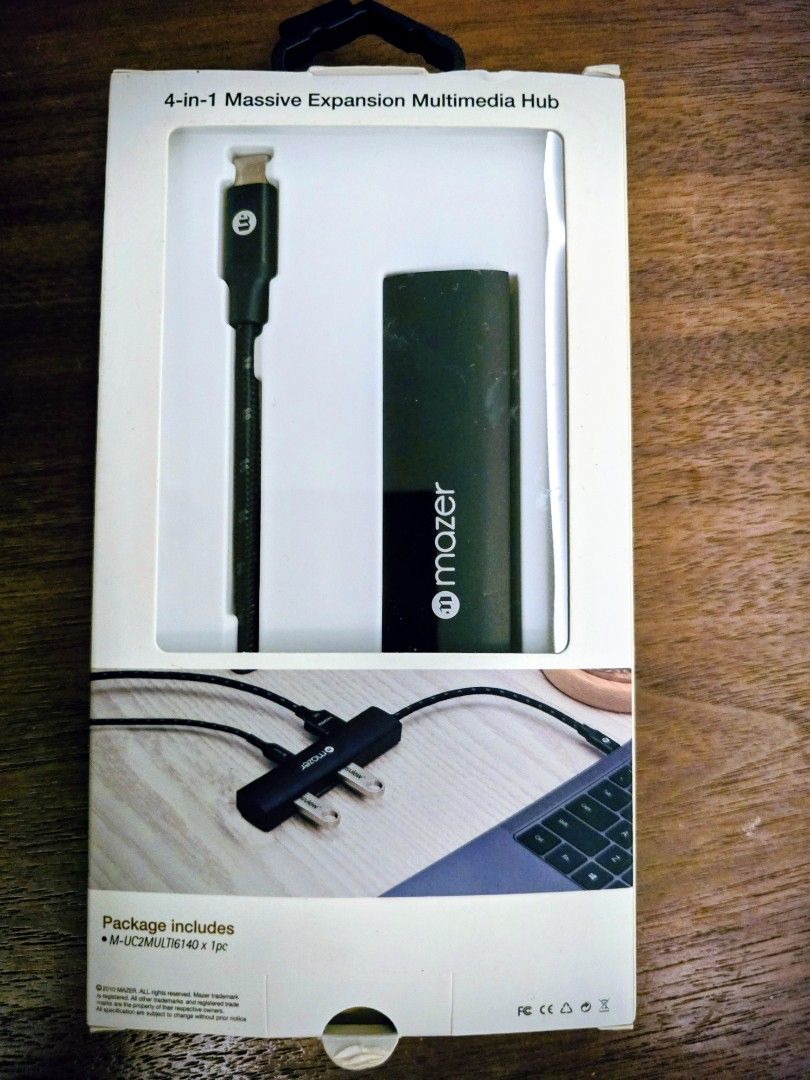 Mazer Infinite Link Pro Hub 4-in-1 USB-C, Computers & Tech, Parts ...